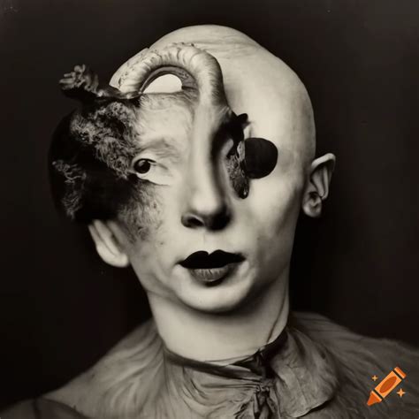 Vintage Surreal Black And White Photo Inspired By Hans Bellmer