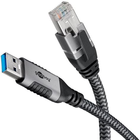 Goobay USB A 3 0 Till RJ45 Ethernet Kabel 3m Teknikdelar Se