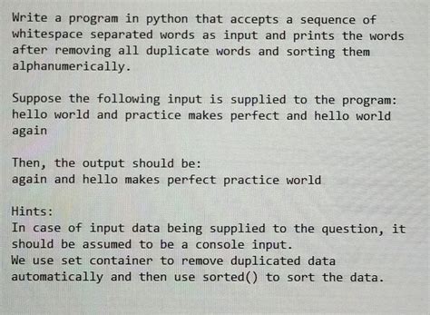 Answered Write A Program In Python That Accepts Bartleby