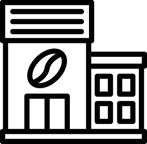 Coffee Shop Line Icon 14698218 Vector Art At Vecteezy