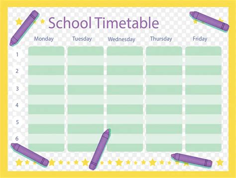 紫色蜡笔开学课表png图片素材下载 图片编号7787982 Png素材网