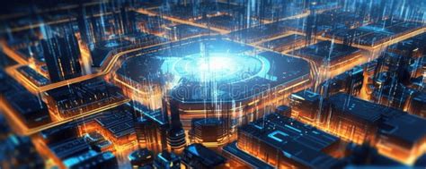 Futuristic Digital Circuit Board With Glowing Pathways And Intricate Patterns Depicting