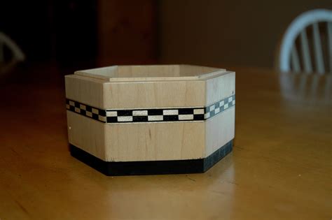Inlaid Hexagonal Box Maker Marketplace