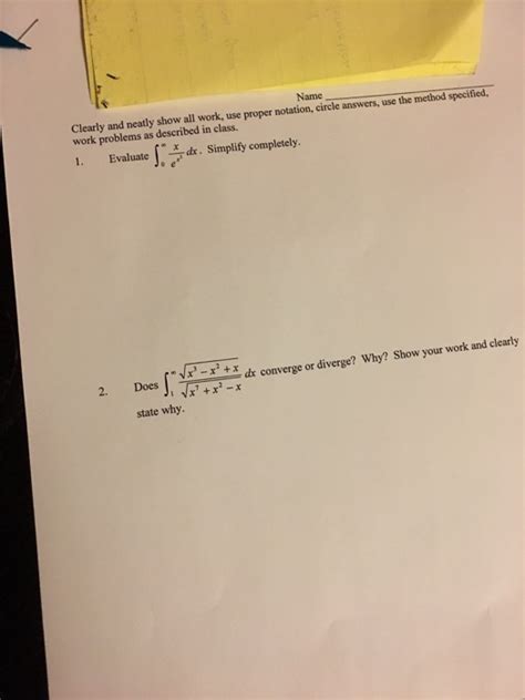 solved clearly and neatly use proper notation circle