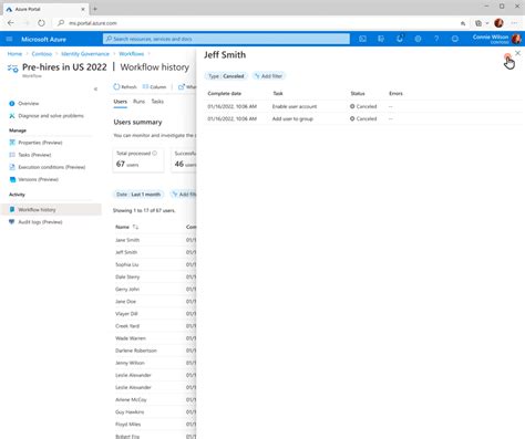 수명 주기 워크플로의 상태 확인 Microsoft Entra Id Governance Microsoft Learn