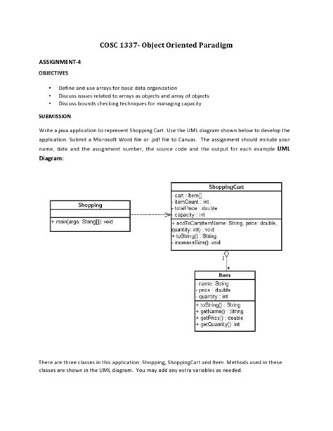 Solved Cosc 1337 Object Oriented Paradigm Assignment 4