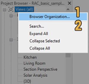 How To Setup The Project Browser In Revit Mashyo