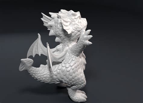 Фигурка дракона 3D Модель $10 - .3ds .blend .fmz .obj - Free3D
