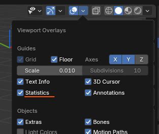 Add Ons That Provide A List Of Polygon Counts Basics Interface Blender Artists Community