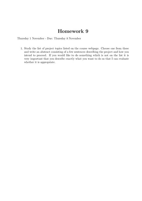 Science And Computers I Assignment 9 Phy 307 Assignments Physics