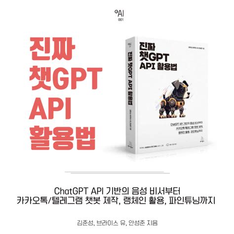진짜 챗gpt Api 활용법 위키북스
