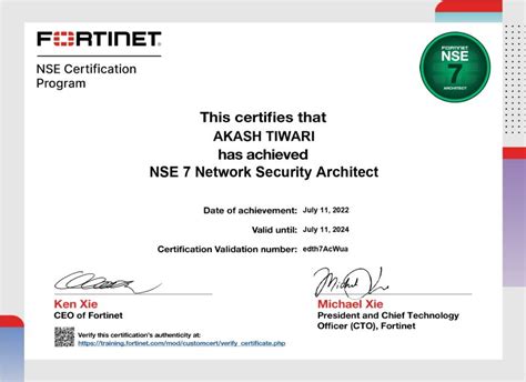 Akash Tiwari On Linkedin Keep Learning Nse7 Security Architect Fortinet