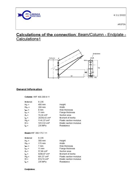 Sambungan Rafter Kolom Pdf Bending Beam Structure