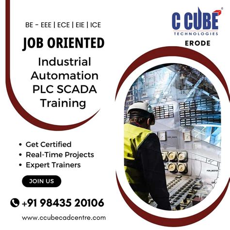 Industrialautomation Plc Scada Training Erode Ccubecadcentre Careerdevelopment C Cube