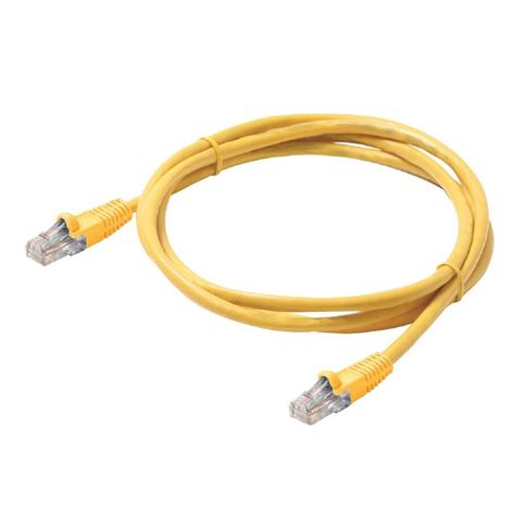 Steren Ft Molded Cat E UTP Patch Cord Yellow ST YL The Home Depot