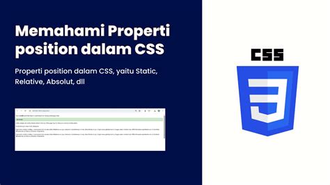 Belajar Css 46 Memahami Properti Position Dalam Css — Minarsih Tech