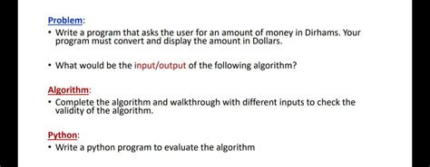 Solved Problem Write A Program That Asks The User For An Chegg