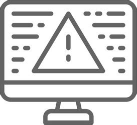 Danger Sign Icon With Text Error Glitched Vector Image