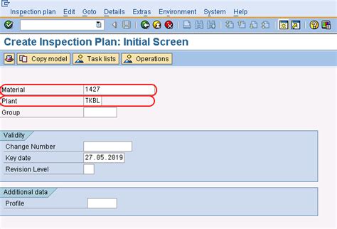 Sap Qm How To Create Inspection Plan In Sap Tutorialkart