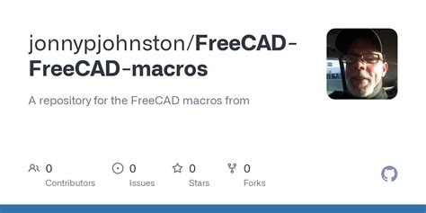 GitHub Jonnypjohnston FreeCAD FreeCAD Macros A Repository For The FreeCAD Macros From