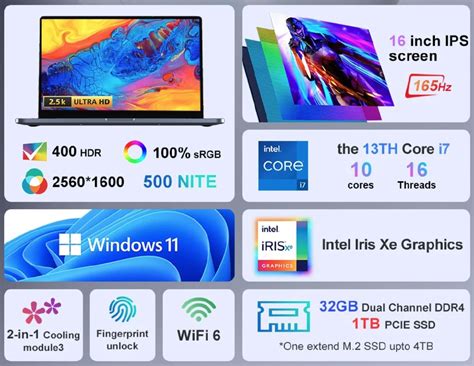 Ninkear N16 Pro Portátil Ahora Con Intel Gen13 I7 Y Pantalla 2 5k