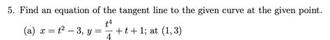Solved Find An Equation Of The Tangent Line To The Given Chegg