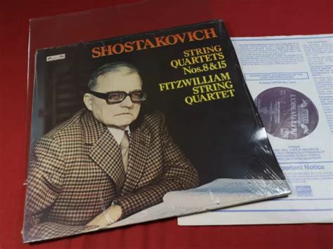 Shostakovich String Quartets Nos 8 And 15 Fitzwilliam Lp Loiseau Lyre Uk 1976 Eur 19 81