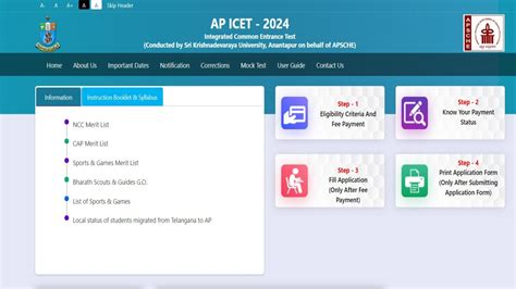 AP ICET Website Live Check Important Dates Eligibility Criteria At Cets Apsche Ap Gov In