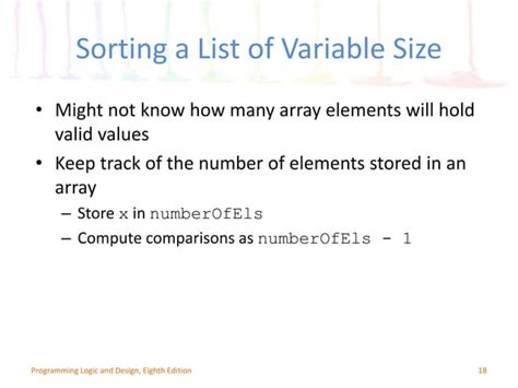 Programming Logic And Design Working With Data Pptx Databases Computer Software And