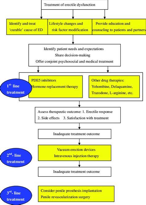 Treatment Algorithm For Erectile Dysfunction Ed ¼ Erectile