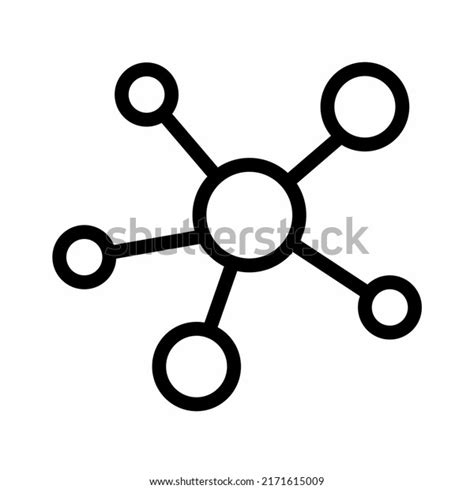 Digital Network Icon On White Background Stock Vector Royalty Free 2171615009 Shutterstock