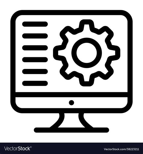 System Configuration Royalty Free Vector Image