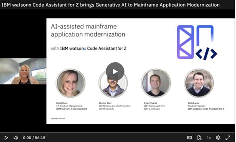 Ibm Watsonx Code Assistant For Z Brings Generative Ai To Mainframe