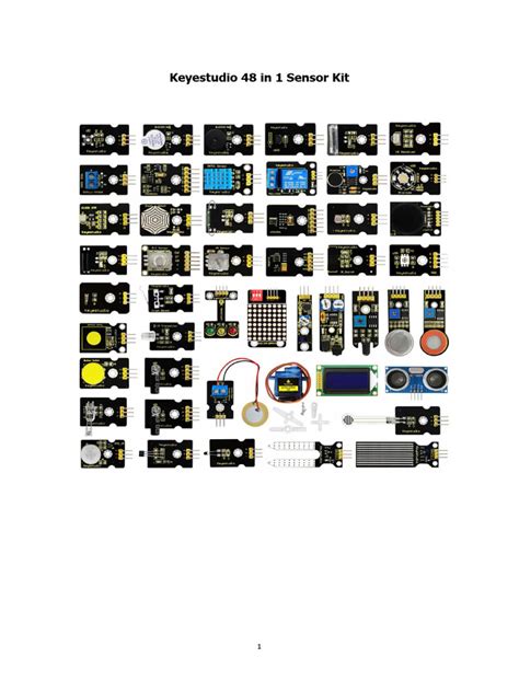 Ks0522 Keyestudio 48 In 1 Sensor Kit Pdf
