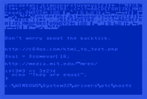 A Modern Character Set C64 OS