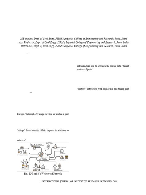 Structural Health Monitoring Using Iot Embedded System Pdf Internet Of Things Cloud Computing