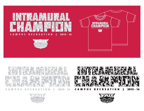 Fau Intramural Championship T Shirt Behance