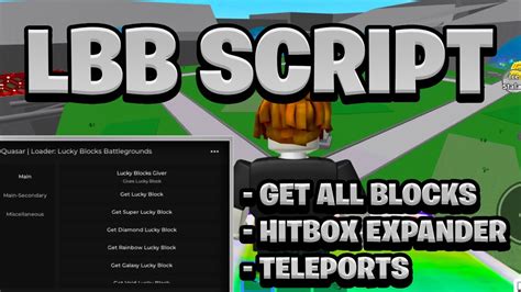New Best Lucky Blocks Battleground Script Pastebin Roblox Get