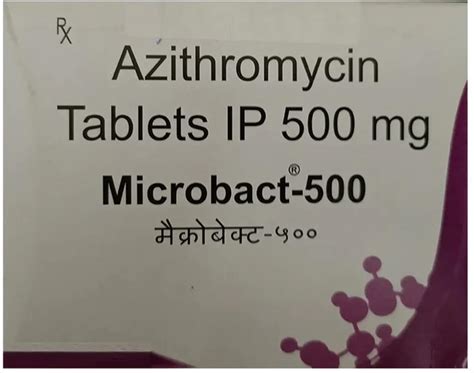 Microbact 500mg Strip Of 5 Tablets Health And Personal Care