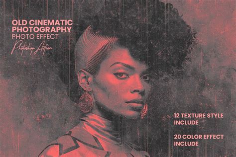 Photoshop Action Old Cinematic Photography Effect