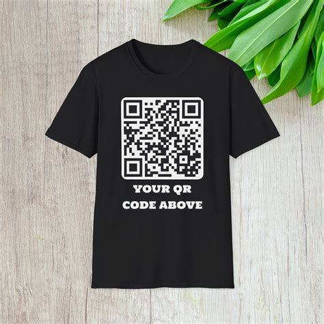 Qr Code Tshirt Custom Unique Graphic T Shirt Personalized Scannable