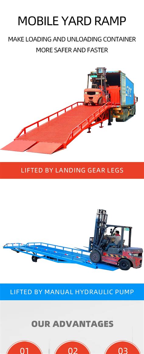 Mobile Hydraulic Container Dock Ramp Loading Unloading Forklift Truck Dock Leveler Buy