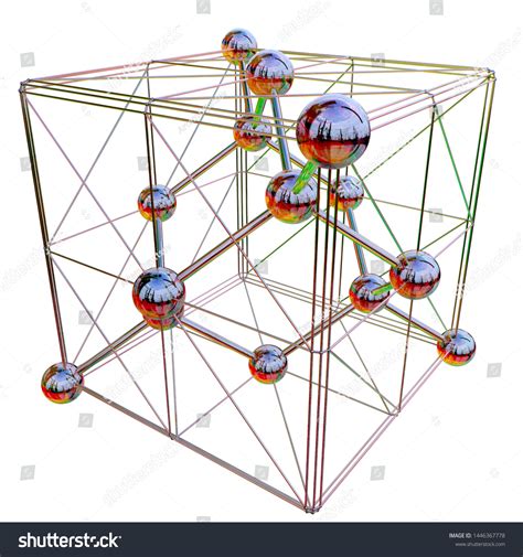 Molecular Structure Diamond 3d Render Atomic 스톡 일러스트 1446367778