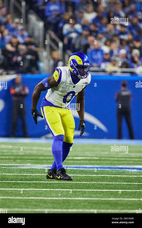 Los Angeles Rams Linebacker Byron Young 0 Pursues A Play On Defense