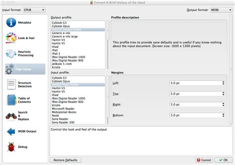 Export Your Book As An Epub File With Indesign And Your Epub As A Mobi File With Calibre