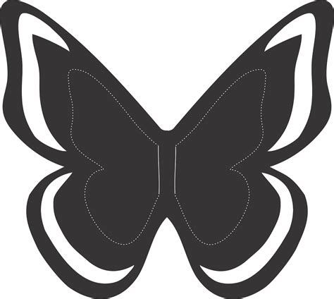 Molde De Flores Folhas E Borboleta Vazada