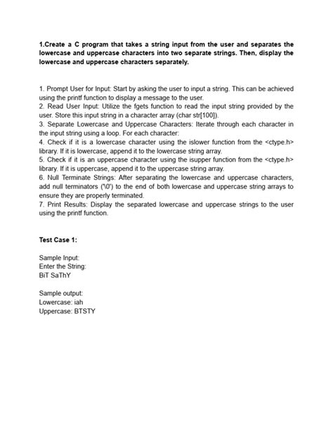 Set 4 Pdf String Computer Science Letter Case