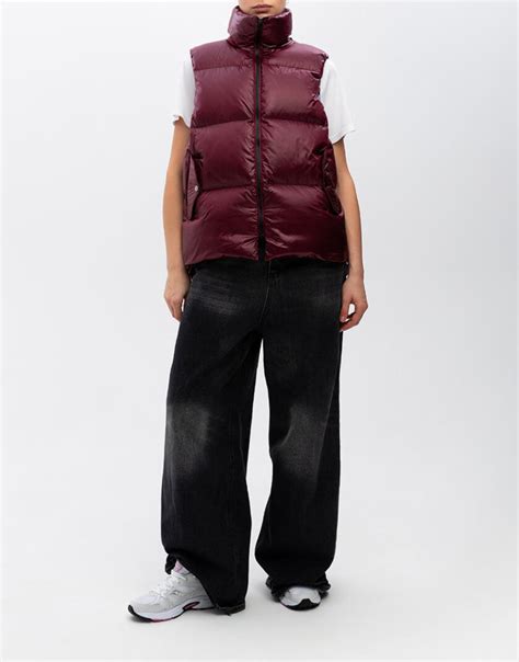 Легкий пуховий жилет винного кольору Marchi Mrch Ss24jlovest Kapsula
