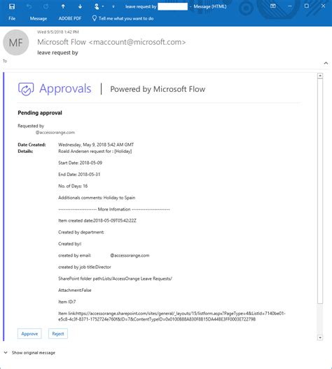 PowerApps Showcase Leave Requests AccessOrange