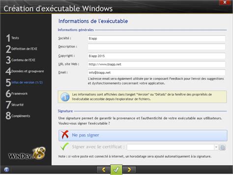 Wd18 Signer Un Exécutable Avec Le Certificat Windev